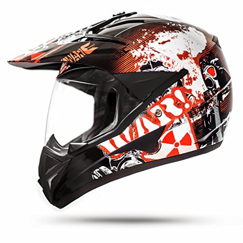 🥇 Supermoto Helme mit oder ohne Brille (Visier)